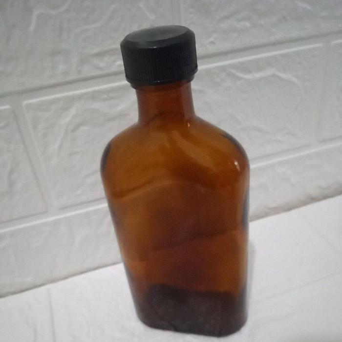 Jual Botol Kaca 250ml Gepeng Coklat Merah Botol Kopi Susu Coldbrew Jamu ...