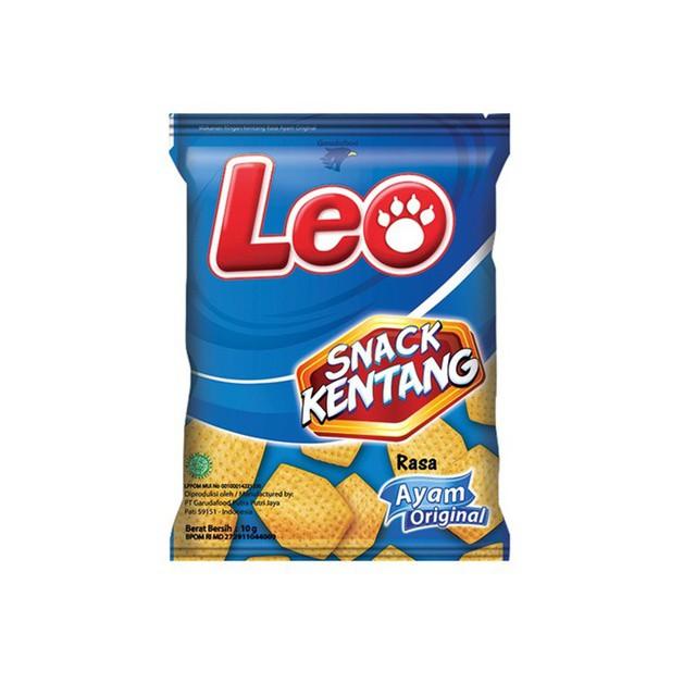 Jual MURAH Leo Snack Kentang Kripik Kentang Rasa Ayam Original 10 gr ...