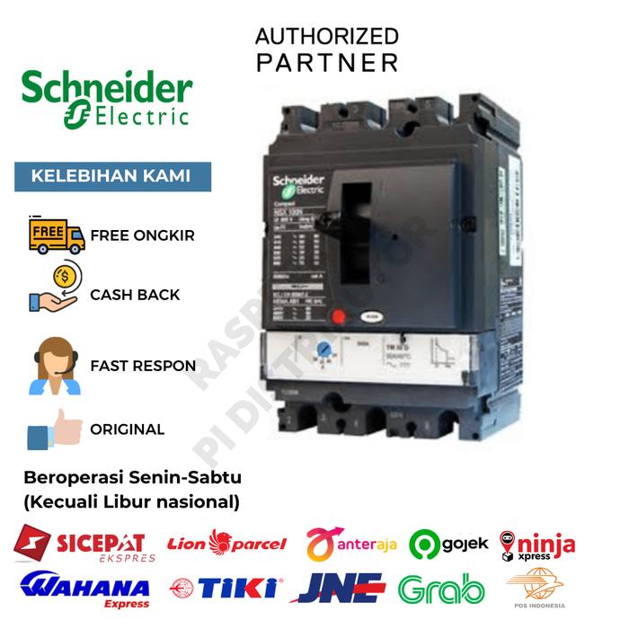 Jual MCCB NSX250F tm200d 140-200A 3P schneider LV431631 - Jakarta Barat ...