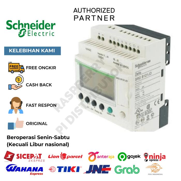 Jual Schneider SR2E201FU PLC Compact Zelio Logic 20 I O 100-240 V AC ...