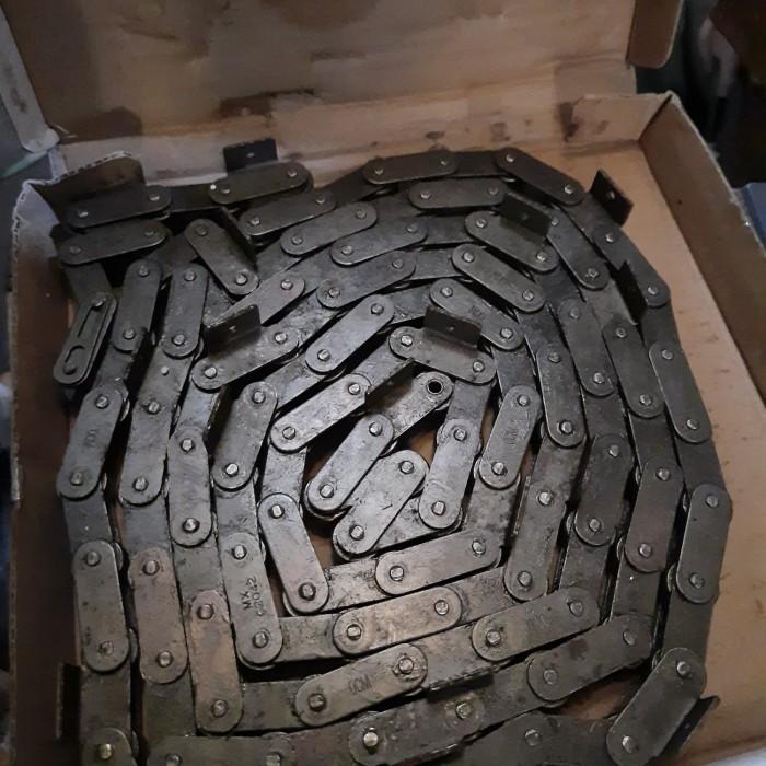 Jual rantai conveyer roller chain c2042-1R 120links kuping Ready ...