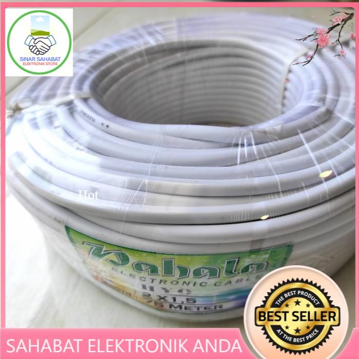 Jual Kabel Serabut NYMHY 2x1.5 mm ROL PUTIH Kabel Listrik Isi 2 NYM HY ...