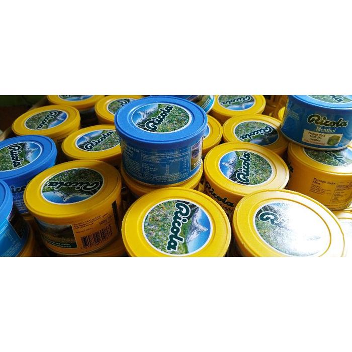 Jual BERKUALITAS Ricola Permen Mint Menthol Lemon 100 gr Kaleng 100gr ...
