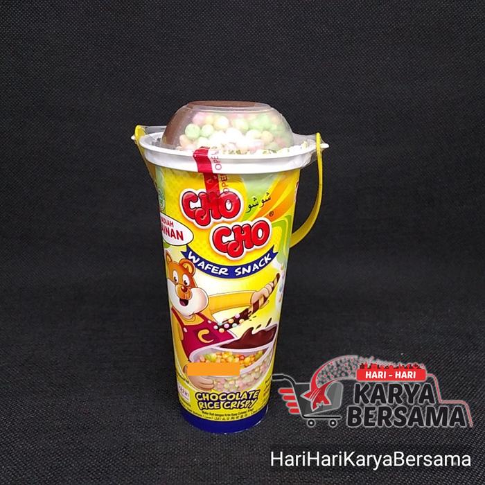 Jual CHO CHO WAFER SNACK CHOCOLATE RICE CRISPY 33GR - Kota Medan ...