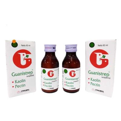 Jual Guanistrep syrup 60ml / Obat Diare Anak & Dewasa Kaolin Pektin ...