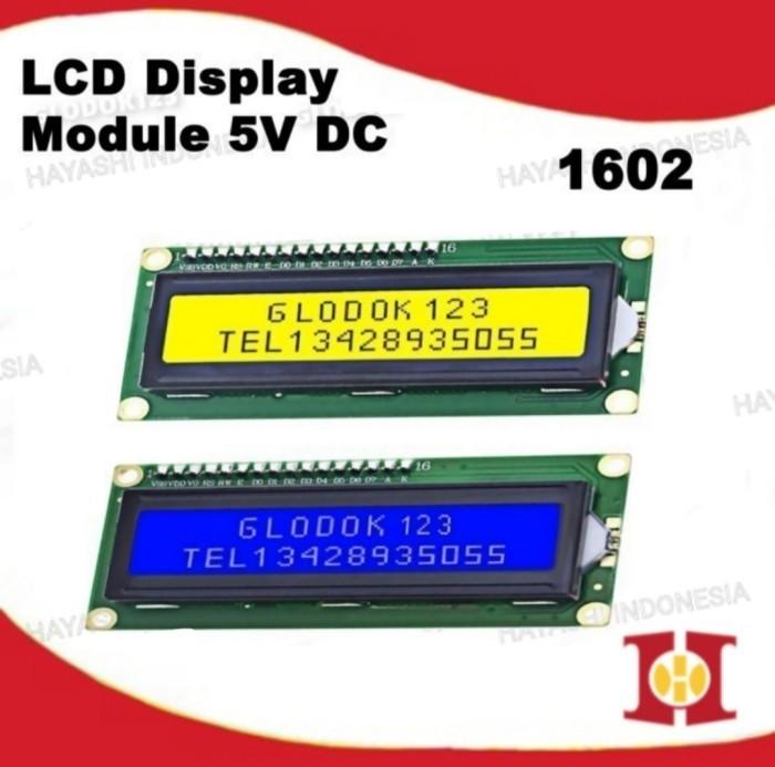 Jual LCD 1602 Display 16x2 Backlight Hijau atau Biru Untuk Arduino DIY ...