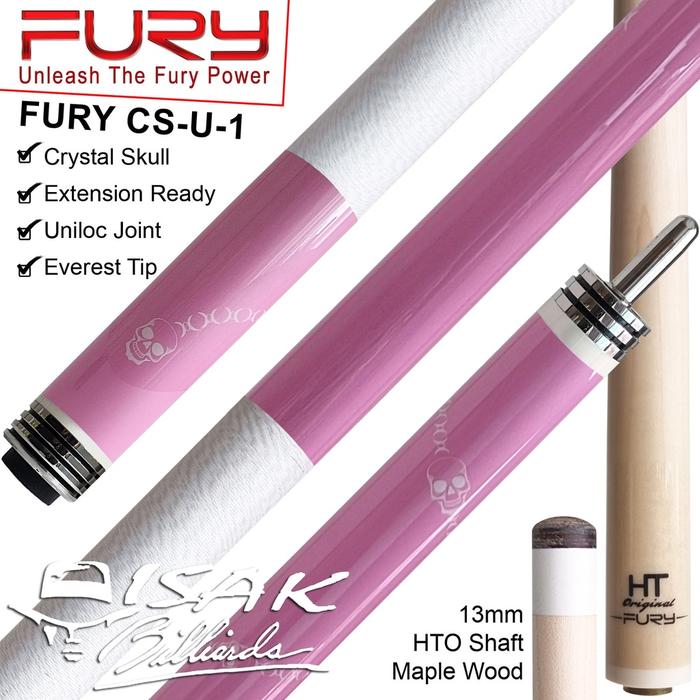 Jual Fury CS-01 Pink Crystal Skull USA Series - Billiard Pool Cue Stick ...