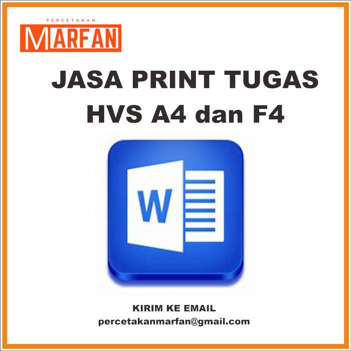 Jual CETAK PRINT TUGAS MAKALAH SKRIPSI HVS A4 DAN F4 - F4, HITAM PUTIH ...