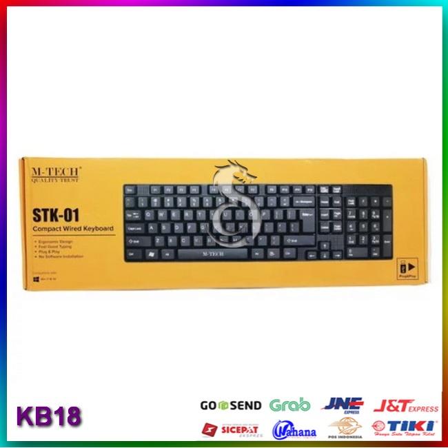 Jual M-Tech Stk-01 Keyboard Kantor Warnet Gaming Usb Optic Standard ...