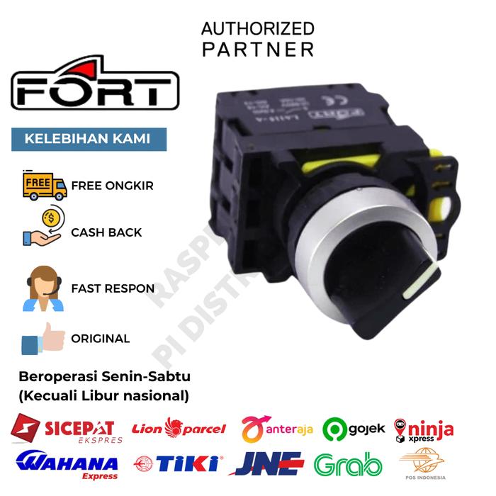 Jual Fort Selector Switches FORT LA115-A5-10X Black - Jakarta Barat ...