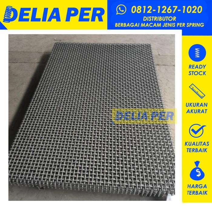 Jual WIRE MESH SCREEN Lubang 8mm Kawat 4mm Carbon Steel-STONE CRUSHER ...
