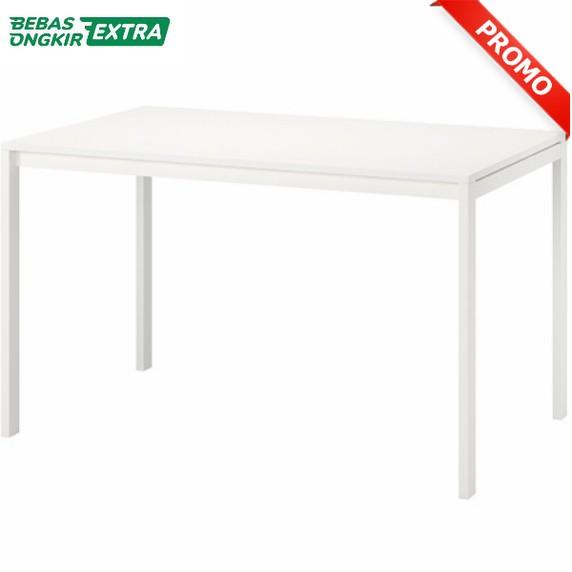 Jual ORI Meja Makan Dining Table MT Kokoh Minimalis 125x75cm _Putih ...
