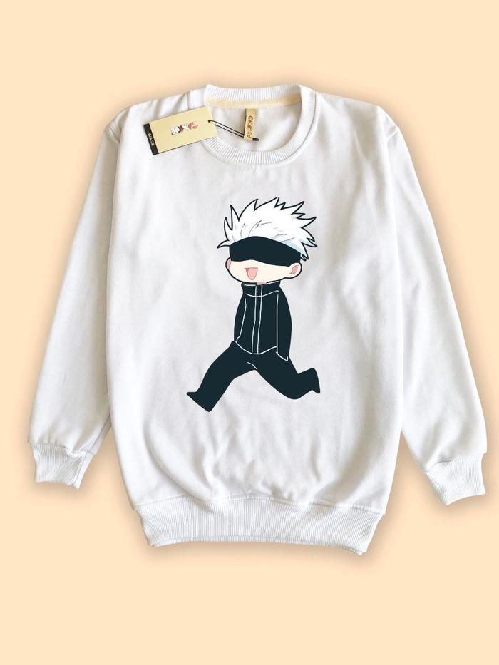 Jual Sweater Sweatshirt Gojo Satoru Chibi Anime Jujutsu Kaisen ...