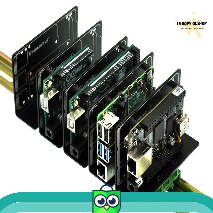 Jual DIN Rail Mount Bracket for Raspberry Pi 2 3 B B+ Zero UNO IbrA - Kota Depok ...
