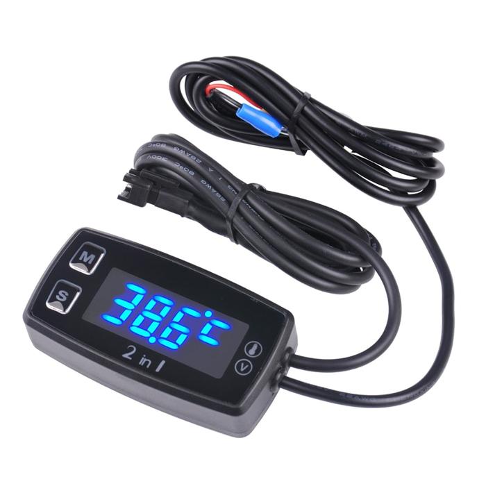 Jual Motor Meter LED Digital Termometer Pengukur Tegangan Volt Meter ...