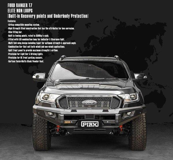 Jual PIAK bullbar Elite Non Loop Winch Bar Ford Ranger T7 2016 ...