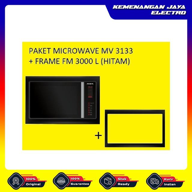 Jual PAKET Microwave dan Frame Modena MV 3133 + FM 3000 L (Hitam ...