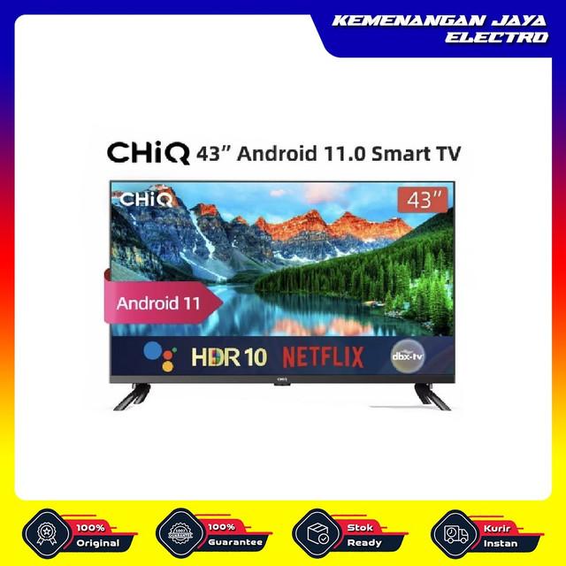 Jual CHIQ 43 Inch Newest Android 11 Frameless Smart TV Digital LED TV L43G7 - Kota Tangerang ...