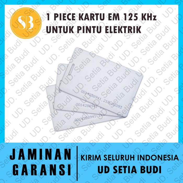 Jual Kartu Akses Pintu EM / Electromagnetik Card 125 Khz - Kota ...