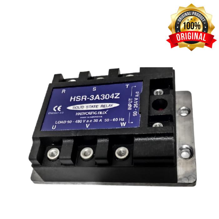 Jual HANYOUNG SSR Solid state relay 3PHASE 30A HSR 3A304Z LOAD 90 ...