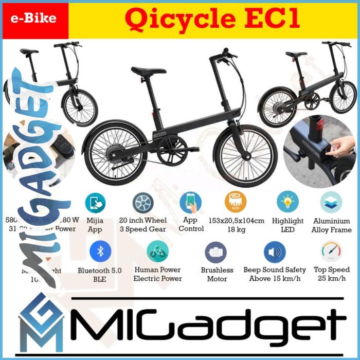 Jual Qicycle EC1 EC 1 Sepeda LIstrik Lipat Jarak Tempuh 40KM - Kota ...
