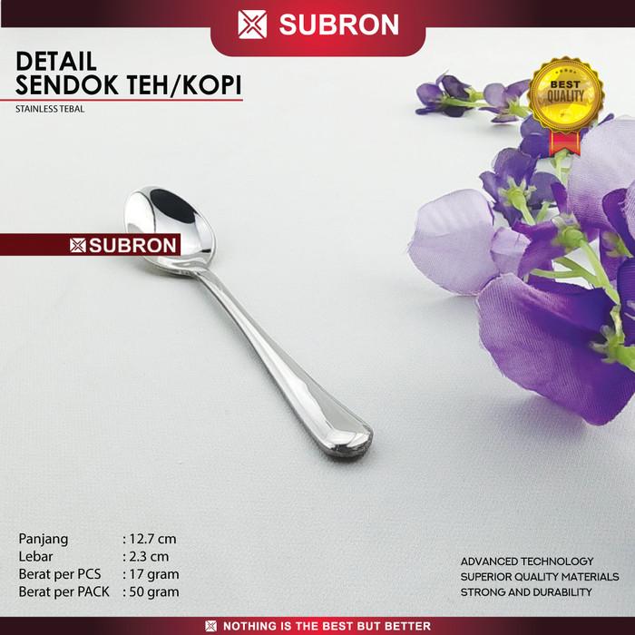 Promo SUBRON 3Pcs Sendok Garpu Makan Buah Dessert Teh/Kopi Stainless ...