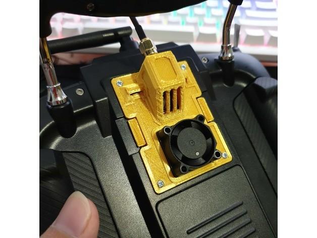 Promo ExpressLRS JR bay cover with 25mm Fan mod, happymodel Express LRS ...