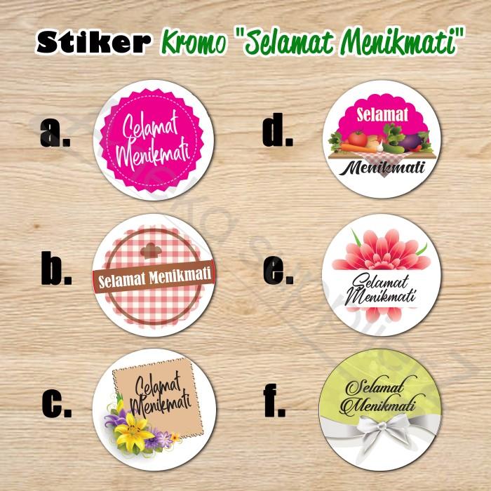 Jual Stiker - Sticker - Lunch Box - Box Kue - SELAMAT MENIKMATI |SM1 ...
