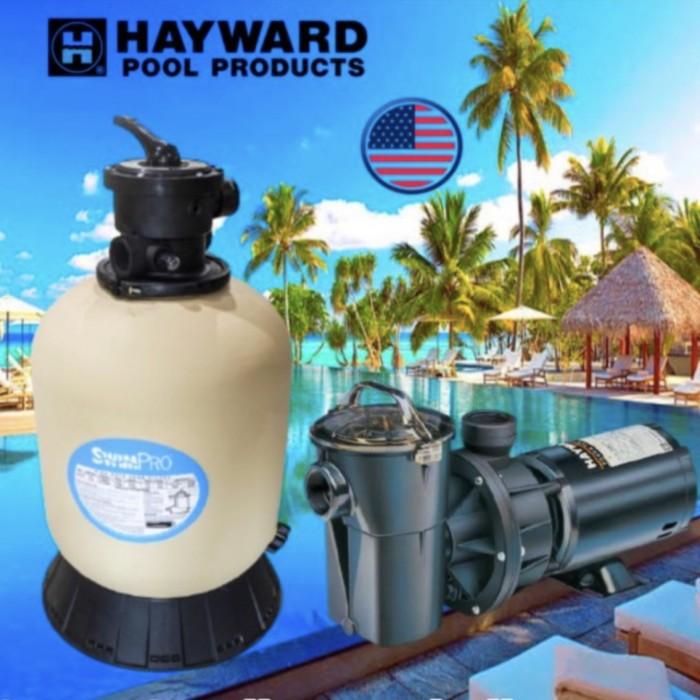 Jual Pompa kolam renang hayward 3/4 hp + sand filter hayward 17 inch - Jakarta Barat - Mega ...