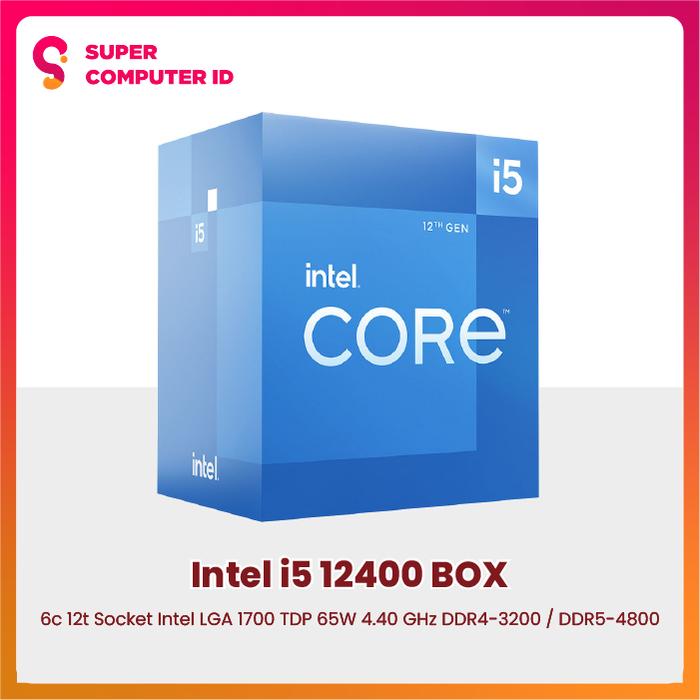 Jual Processor Intel Core i5 12400 2.5GHz Up To 4.4GHz Box Socket LGA ...