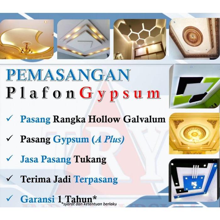 Jual JASA PASANG Plafon Gypsum A Plus - Bisa Request Desain Model ...