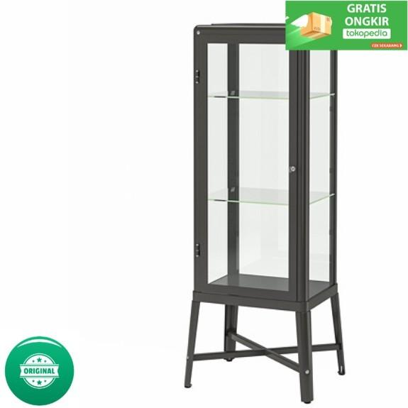 Jual Rak Kaca KEA Berpintu 3 Tingkat Minimalis 57x150cm Original_AbuTua ...