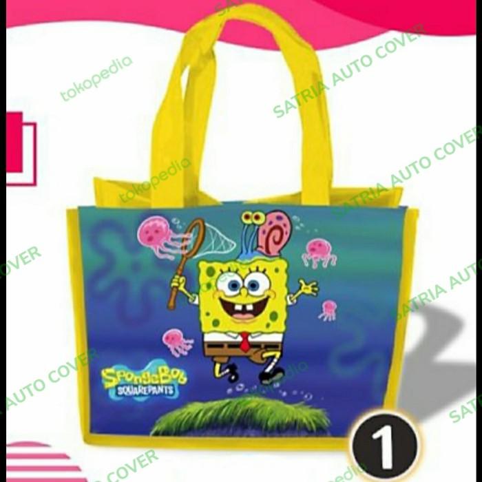 Jual tas goodie bag ulang tahun gambar SpongeBob 01 uk 25*12*20 - Kota ...