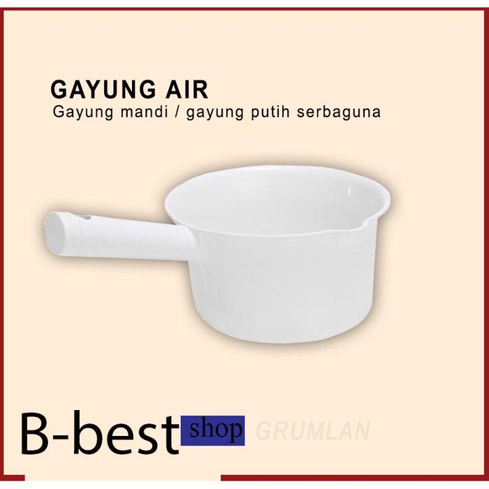 Jual Gayung air putih 27 cm GAYUNG Cantik kamar mandi plastik gayung ...