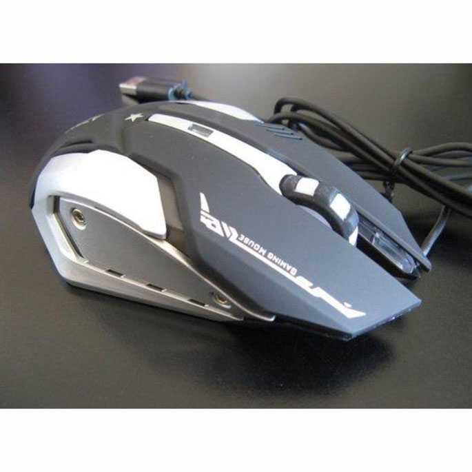 Jual AZZOR Wireless Gaming Mouse RGB 7 Color 2000 DPI Rechargeable - D9 ...