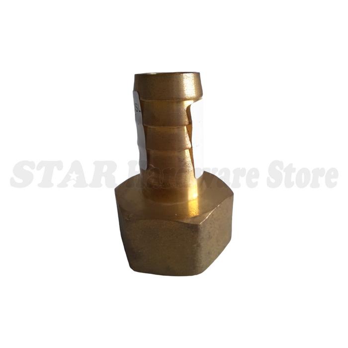 Jual PAPS NIPPLE DRAT DALAM 1/2 IN X 12 MM BRASS NEPEL SAMBUNGAN SELANG ...
