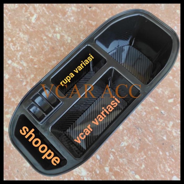 Jual consul konsul box multy tray interior mobil honda hrv HR-V carbon ...