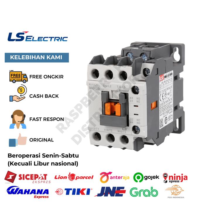Jual LS KONTAKTOR 9A 4KW CONTACTOR 1NO 1NC MC-9B 1A1B 12VDC - Jakarta ...