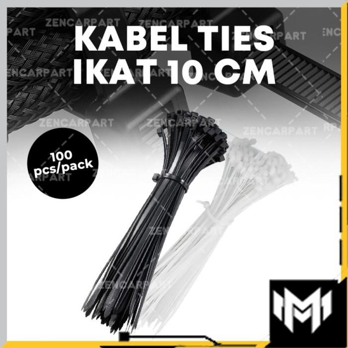 Jual Kabel Tis 20 cm 100 mm Cable Ties Tie Nylon Nilon Besar Putih 100 ...