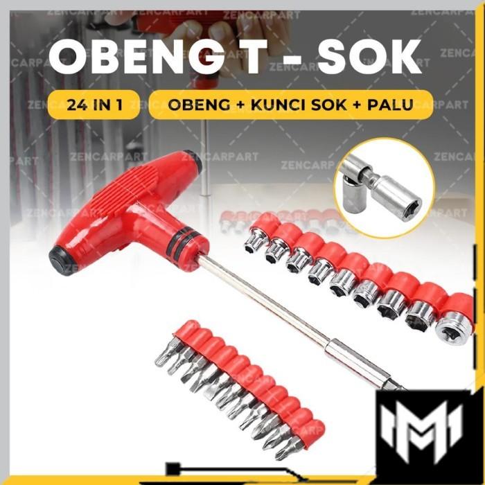 Jual OBENG T / FIVE STAR 24PCS SOCKET & BIT SET / KUNCI SOK OBENG DAN ...