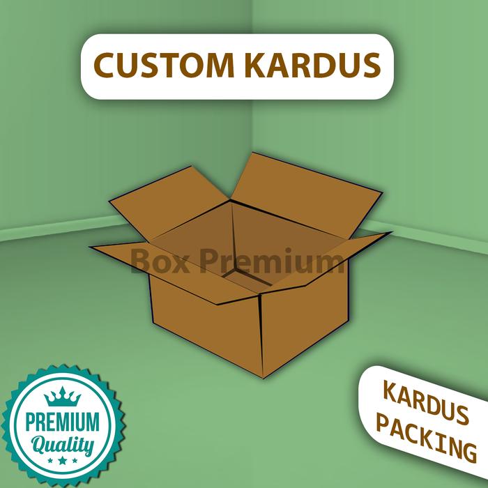 Jual Kardus CUSTOM Dus Box STANDING UK P 7 X L 11 X T 24 POLOS 7x11x24 ...
