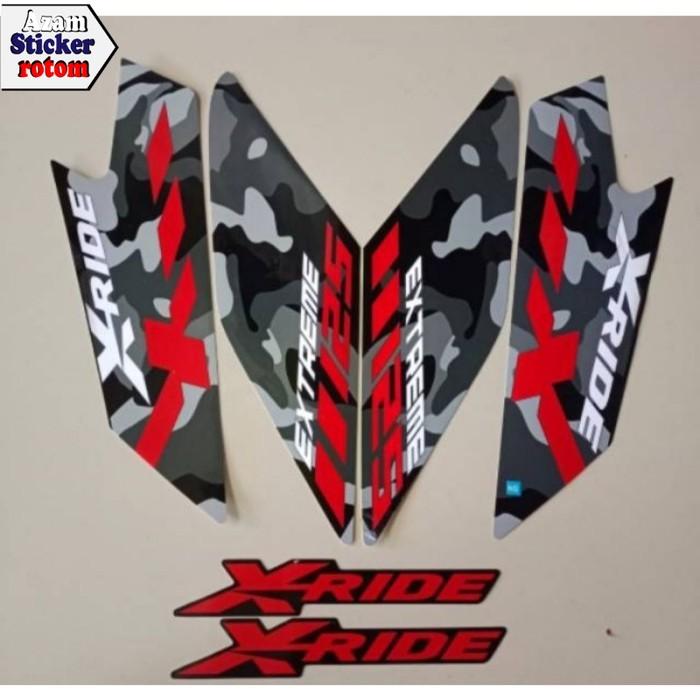 Jual striping yamaha x-ride xride 125 2020 2021 hitam list standar AZm ...