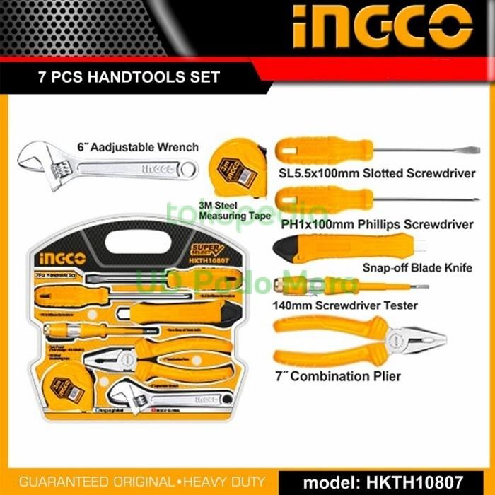 Jual Ingco Hand Tool Set 7 Pcs HKTH10807 Alat Perkakas Kerja Set - Kota ...