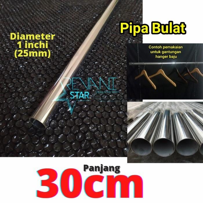 Jual Pipa bulat 30cm diameter 1 inchi (25mm) gantungan baju hanger ...
