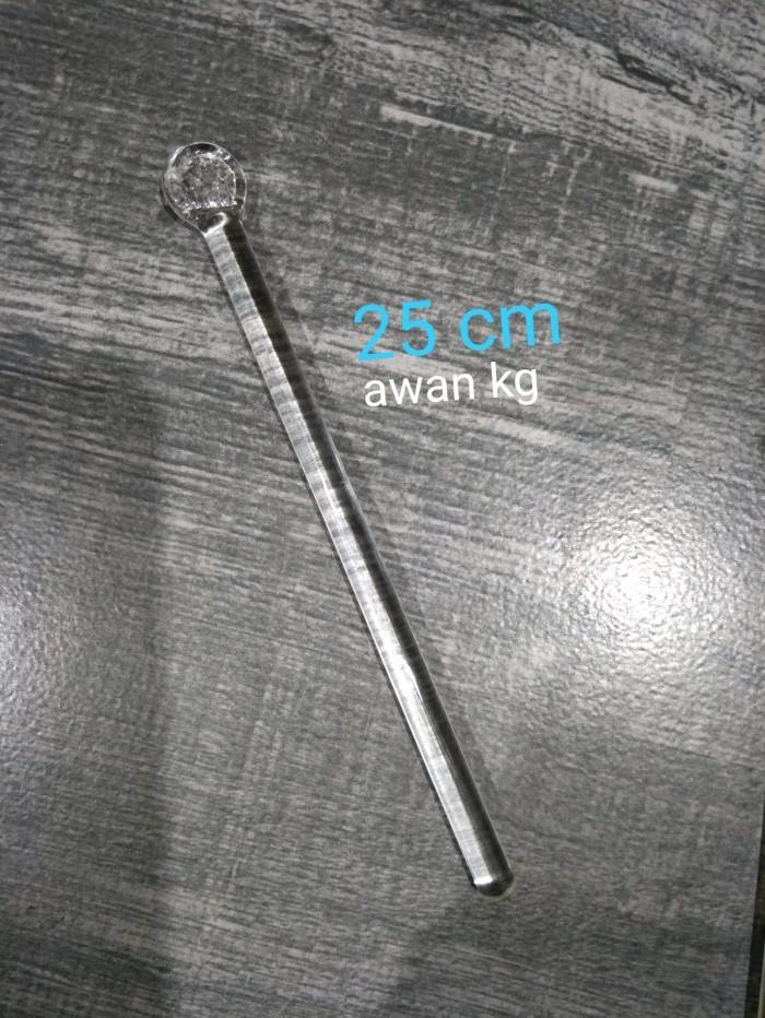 Jual Batang Pengaduk Pyrex dia 7mm pj 25 cm tebal tahan panas isi 100 ...