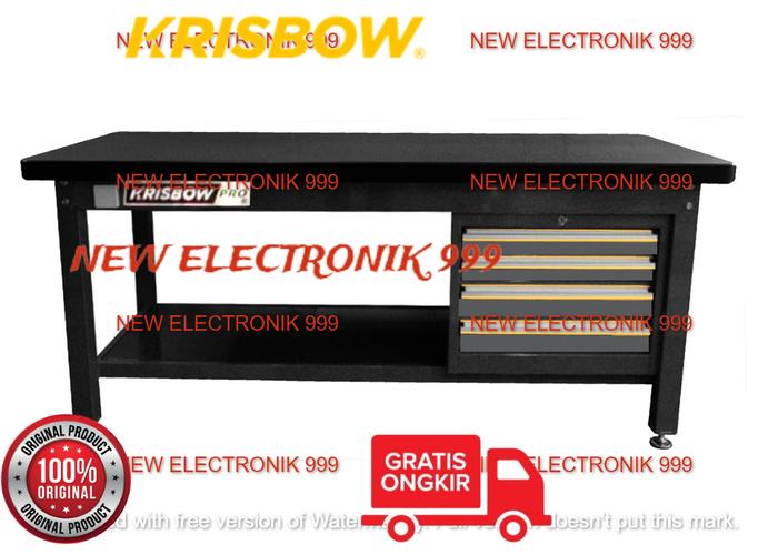 Jual KRISBOW WORK TABLE 4 DRAWER 2100X750X800MM KW0103272 - Jakarta ...