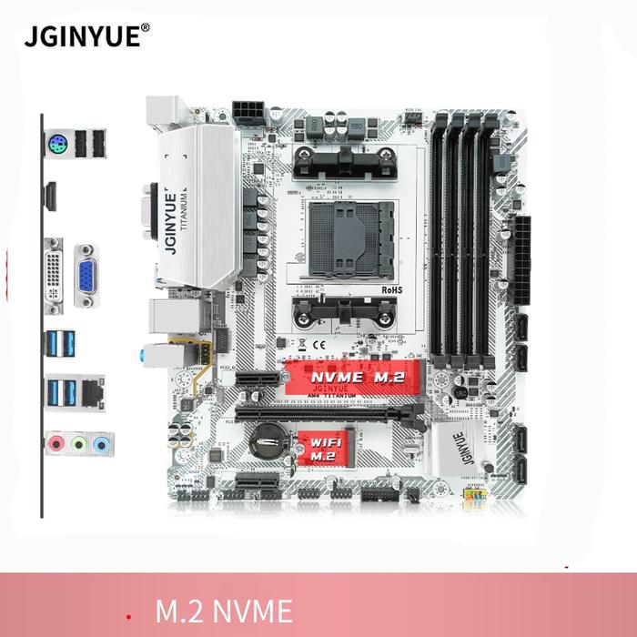 Jual JGINYUE AMD B350 Socket AM4 Motherboard Support AMD 1331 R3 PTSent ...