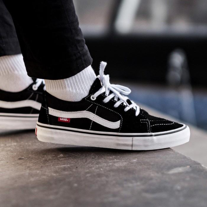 Vans Skate Sk8-Low Shoes Black/white Tactics