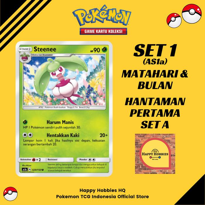 Jual Pokemon TCG Indonesia AS1a 029/150 Steenee U - Kota Surabaya - Happy Hobbies HQ | Tokopedia