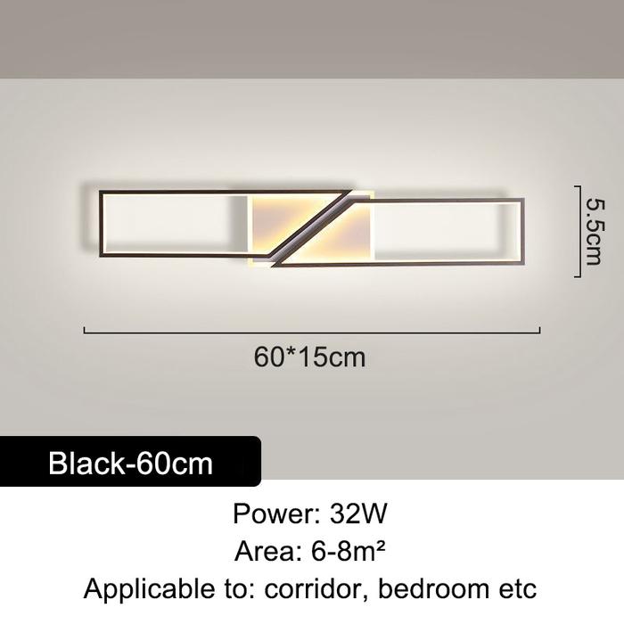 Jual CAHAYA Lampu LED Persegi Panjang Gaya Nordic Modern For Koridor ...